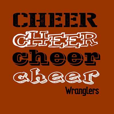 2 Color Cheer Repeat Custom Screenprint Design (CTND108)