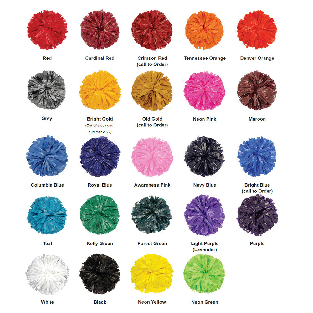 Two Color Mix Plastic Show Pom