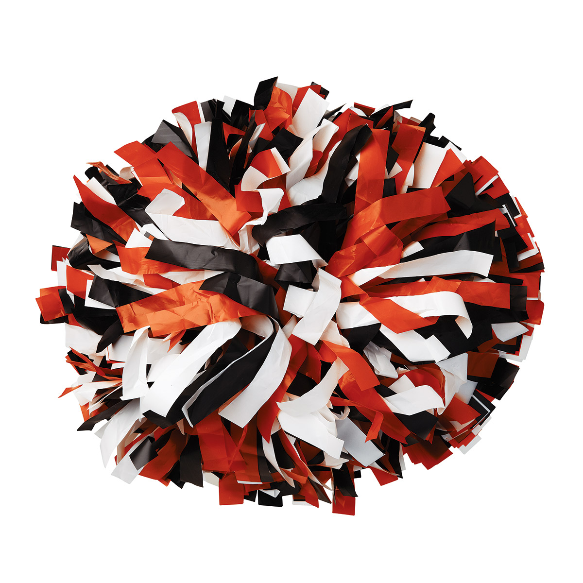6" In-Stock Plastic 3 Color Baton Handle Cheerleading Pom