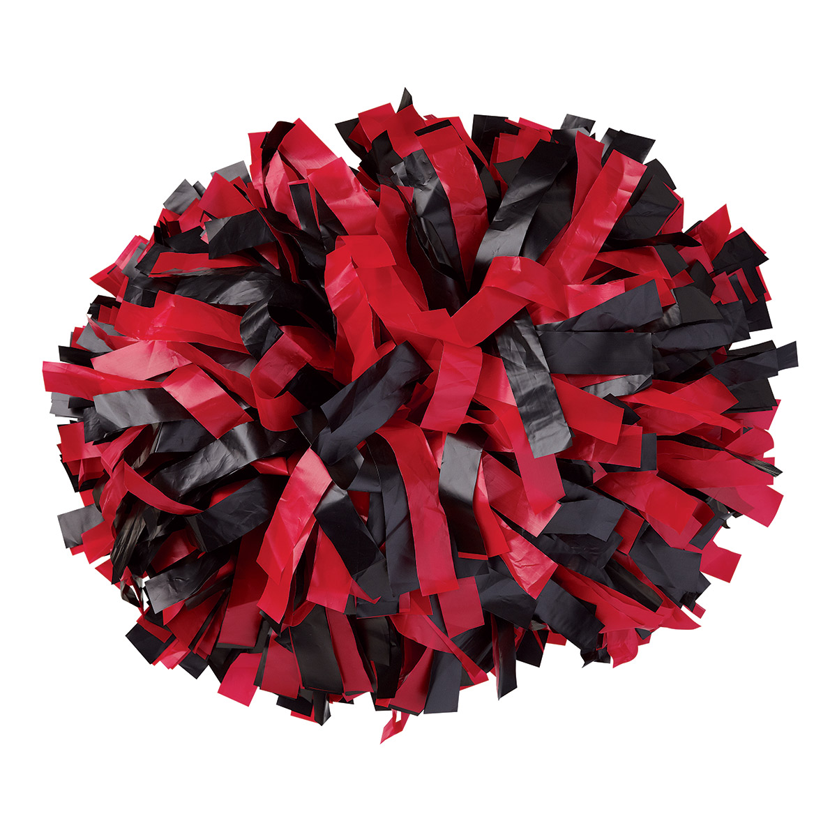 6" In-Stock Plastic 2 Color Baton Handle Cheerleading Pom