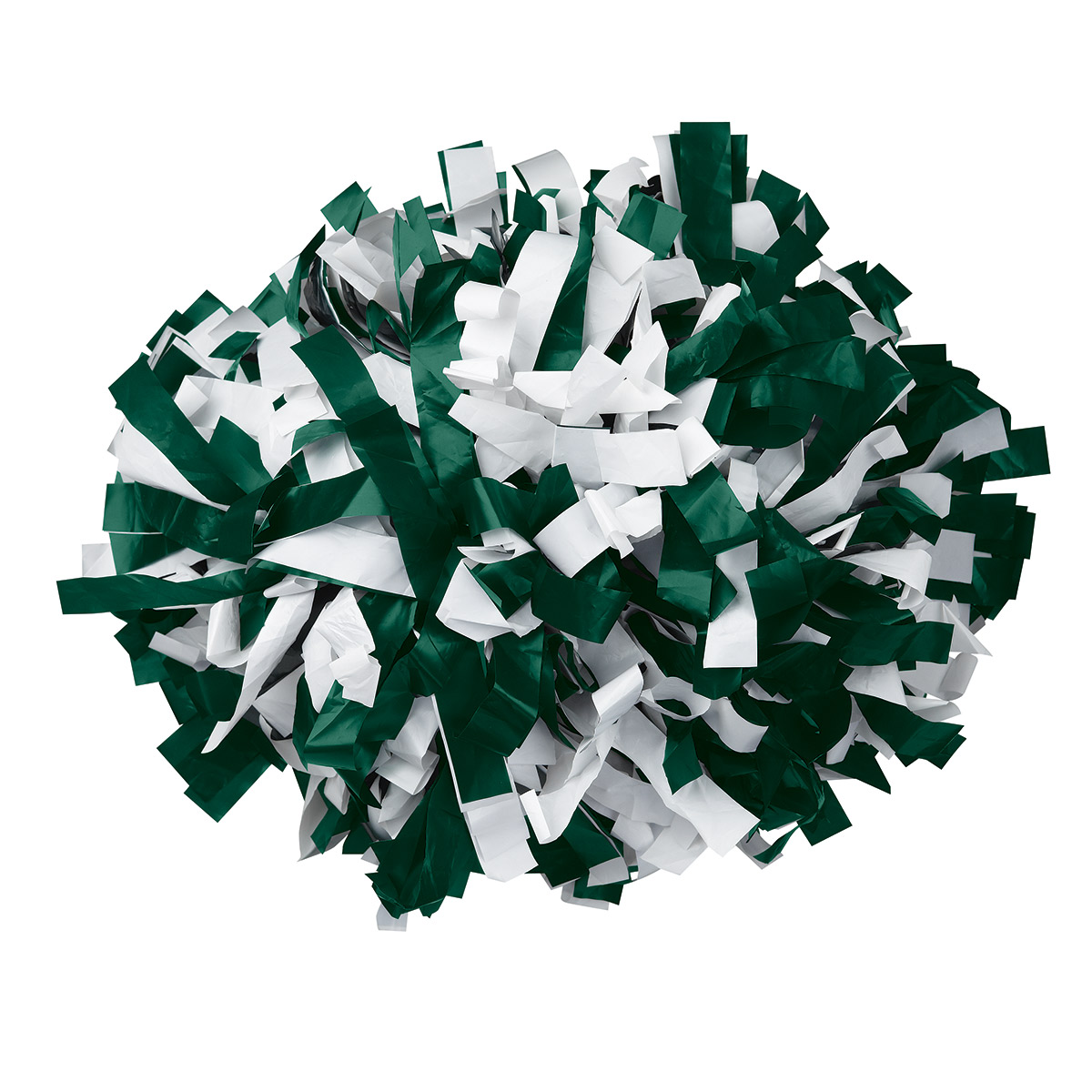 6" In-Stock Plastic 2 Color Baton Handle Cheerleading Pom