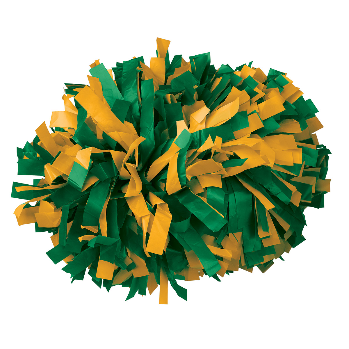 6" In-Stock Plastic 2 Color Baton Handle Cheerleading Pom