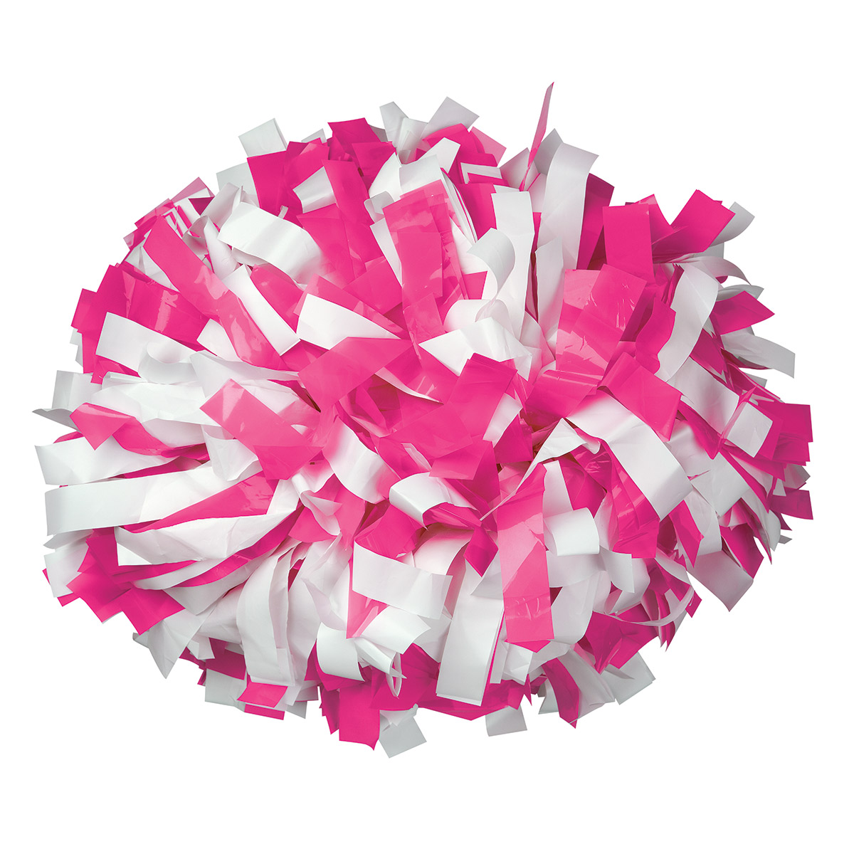 6" In-Stock Plastic 2 Color Baton Handle Cheerleading Pom