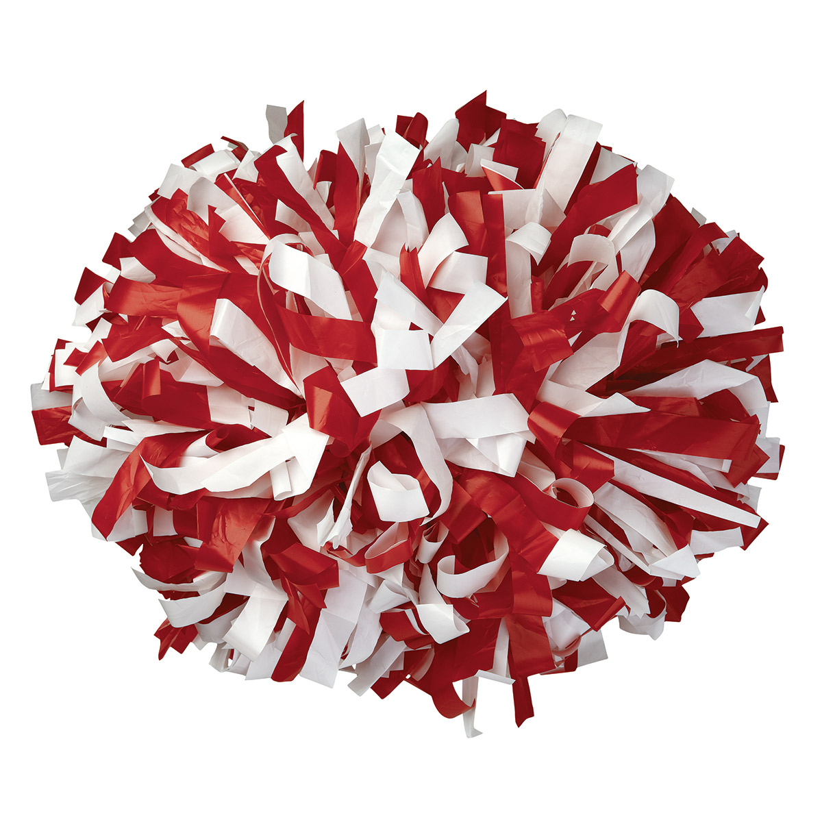 6" In-Stock Plastic 2 Color Baton Handle Cheerleading Pom