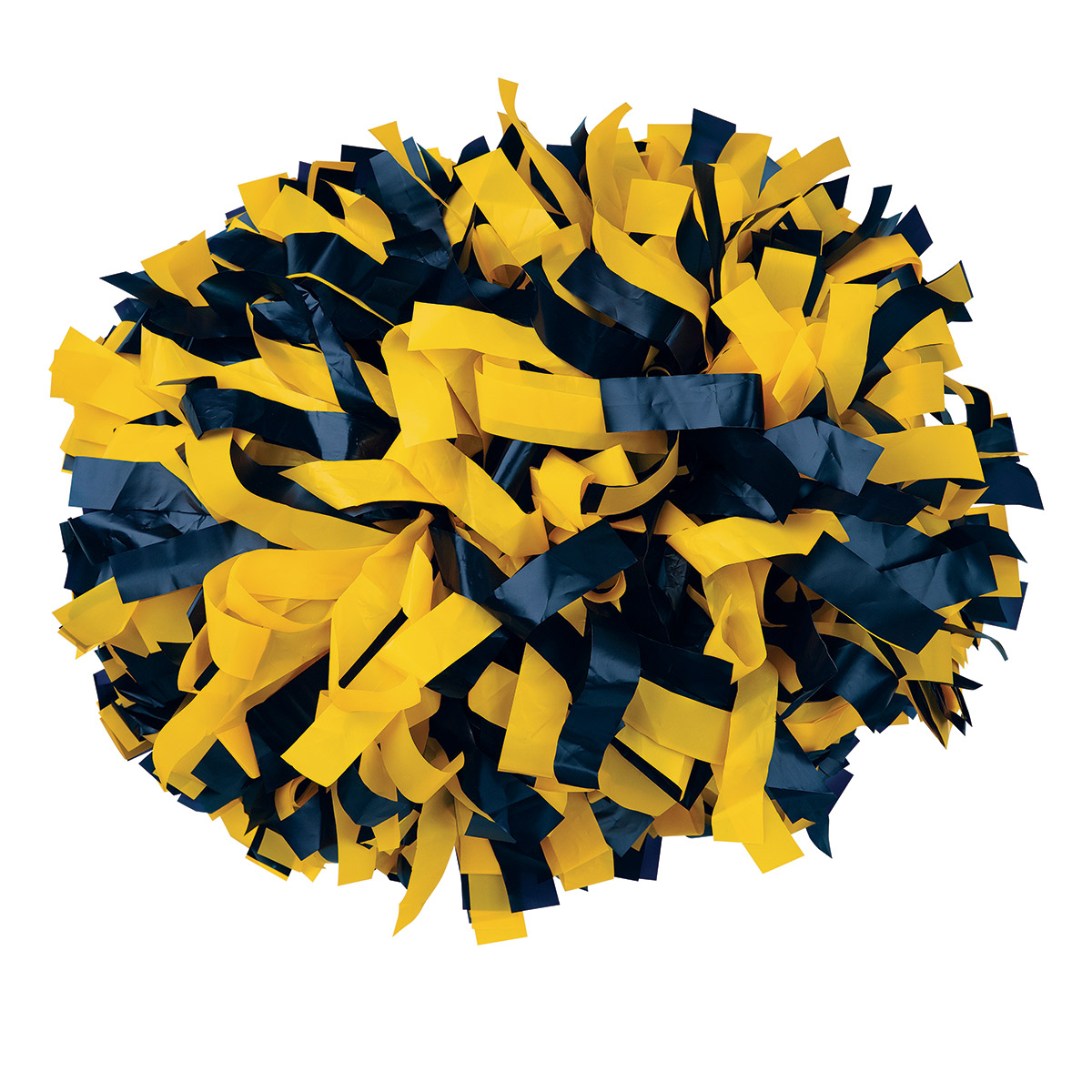 6" In-Stock Plastic 2 Color Baton Handle Cheerleading Pom