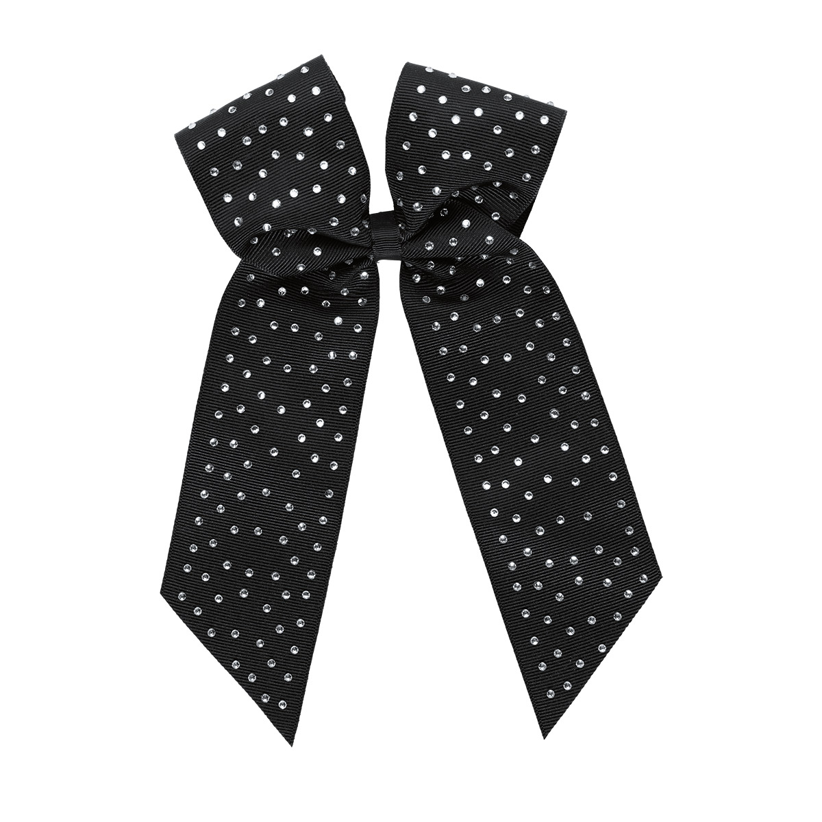 Large Narrow Rhinestone Bow