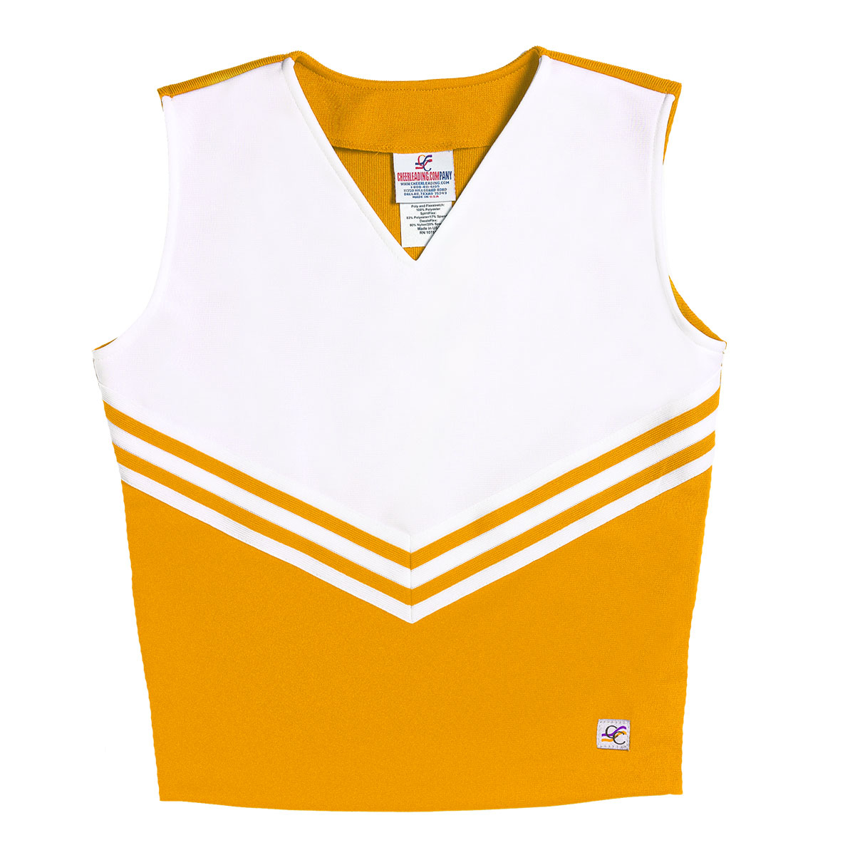Stock V-Neck Classic Cheer Uniform Shell Top