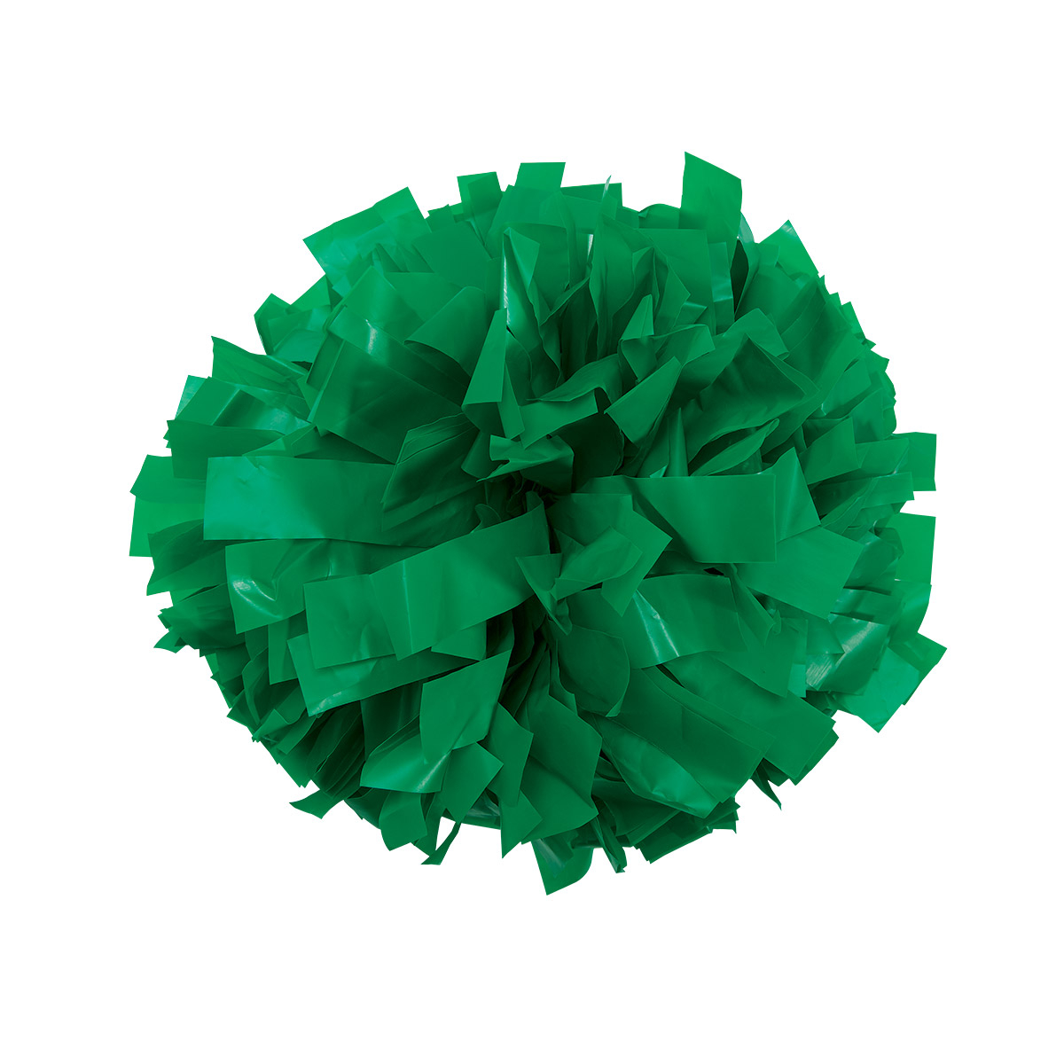 4" Solid Color Plastic Baton Handle Pom