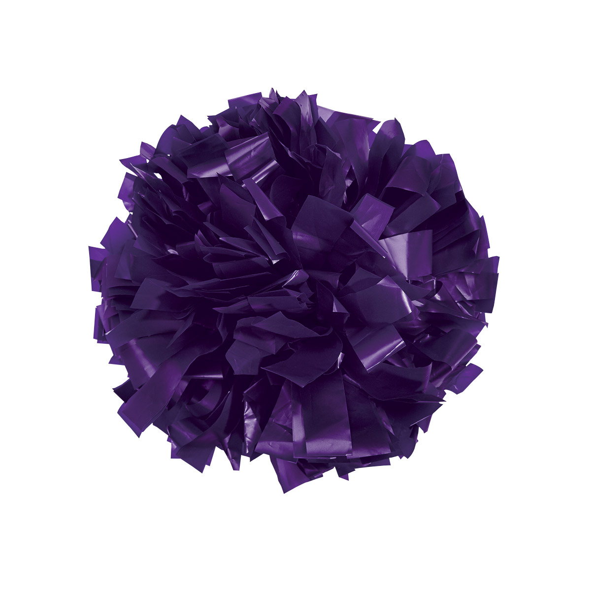 4" Solid Color Plastic Baton Handle Pom