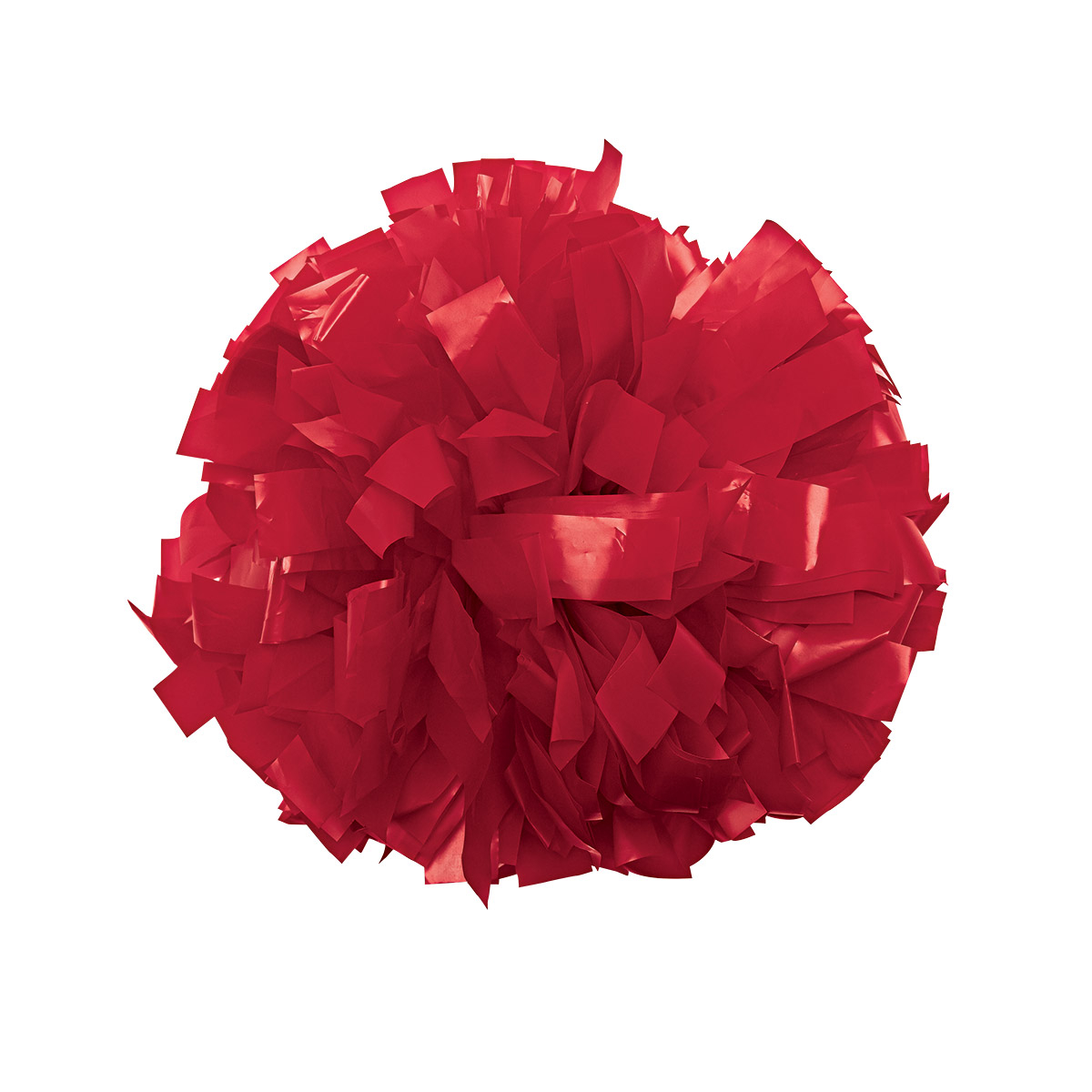 4" Solid Color Plastic Baton Handle Pom