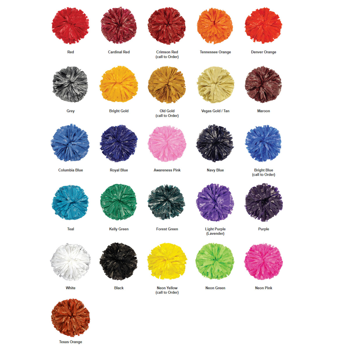 Two Color Mix Plastic Show Pom