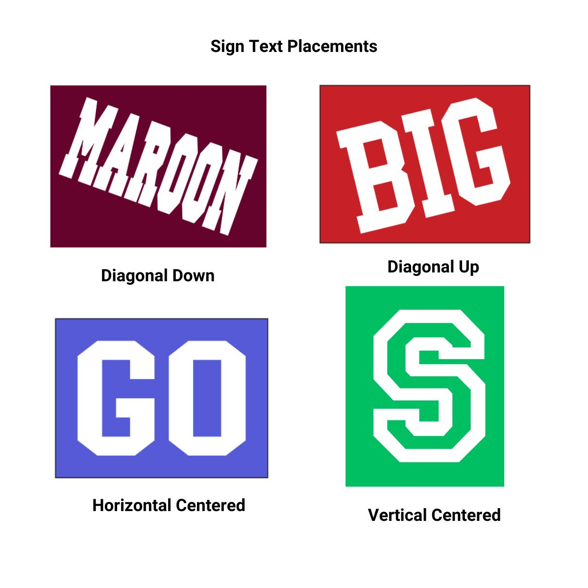 Custom Pep Rally Sign