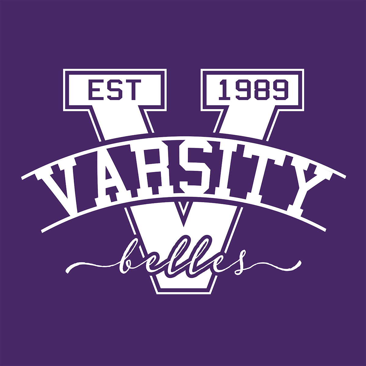 2 Color Arched School Pride Screenprint Design (CTND241)