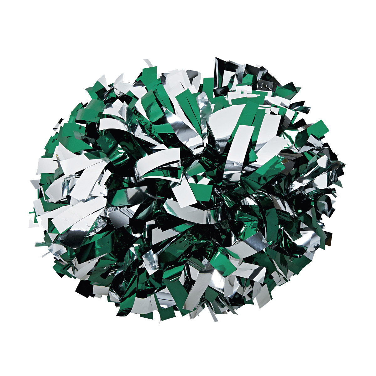 Two Color Metallic Baton Handle Pom In Stock